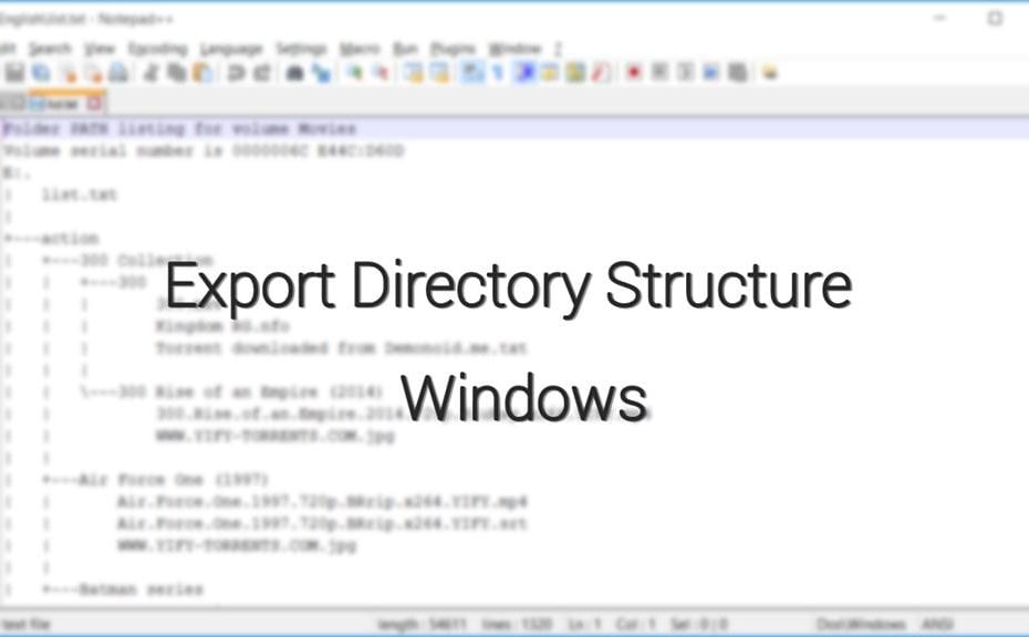 How To Export Folder Structure On Windows Technastic