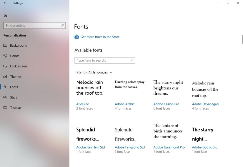 How to Install and Uninstall Fonts in Windows 10 - Technastic