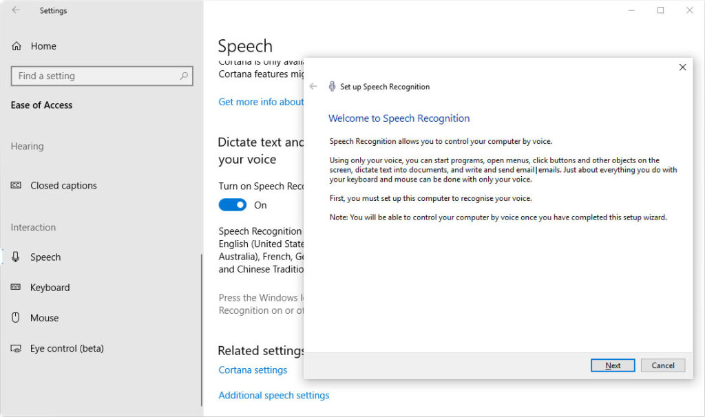 How to Set up Speech Recognition On Windows 10 and Enable Voice Typing ... How to Set up Speech Recognition On Windows 10 and Enable Voice Typing ...