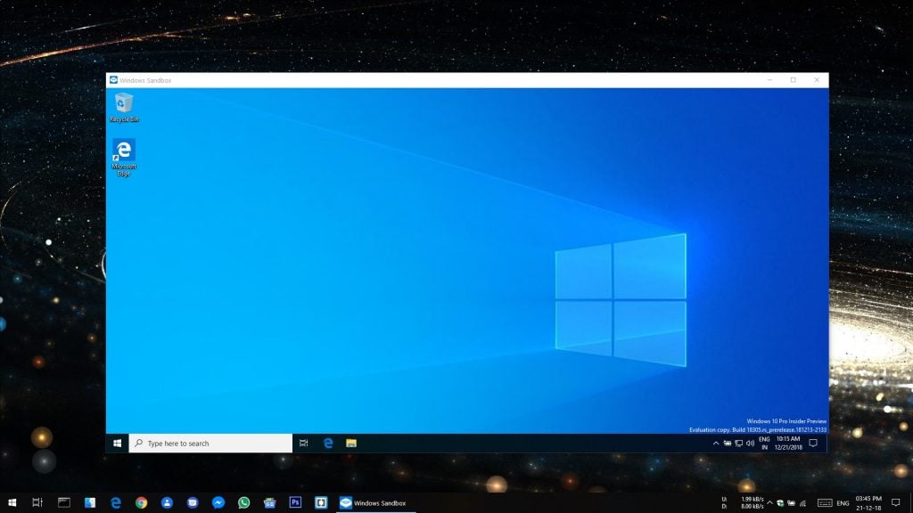How to Enable and Use Windows Sandbox in Windows 10 - Technastic