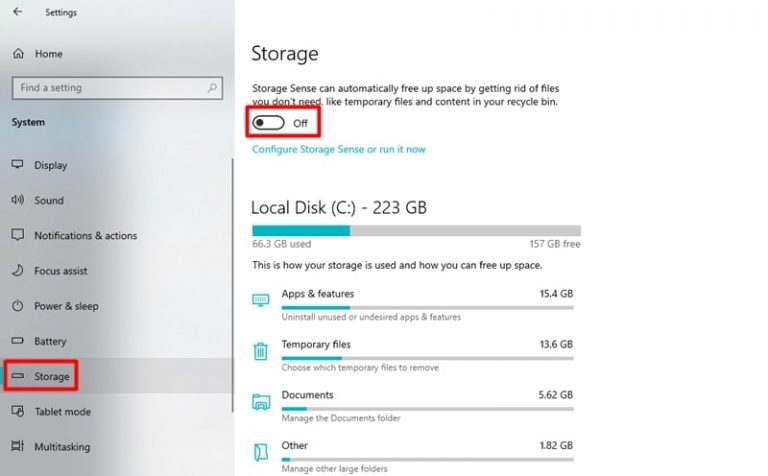 Automatically Delete Junk Files in Windows 10 with Storage Sense