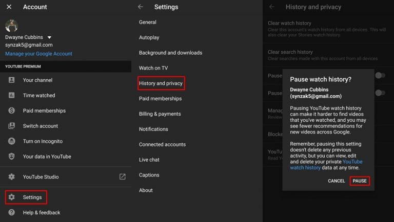 How to Pause Watch History in YouTube App - Technastic