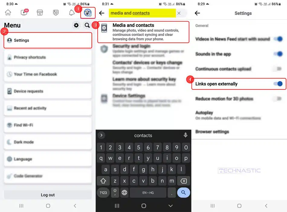 How to Disable Twitter and Facebook in-App Browser - Technastic