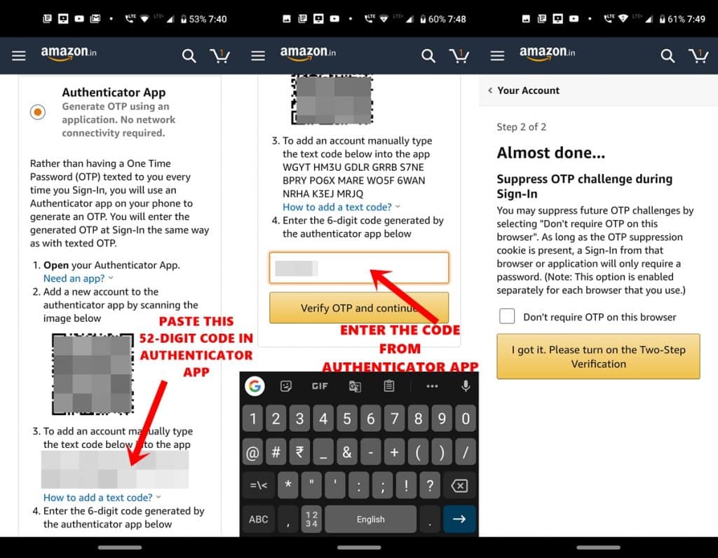 How to Enable Two-Step Verification on the Amazon app - Technastic