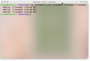 How to Zip and Unzip Files in Ubuntu Linux Using Command - Technastic
