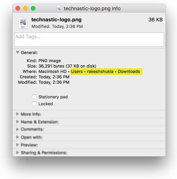 5 Ways To Copy File Path On Mac OS X Technastic