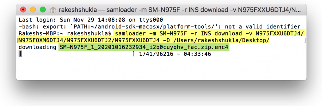 How to Use Samloader on Mac, Windows and Linux