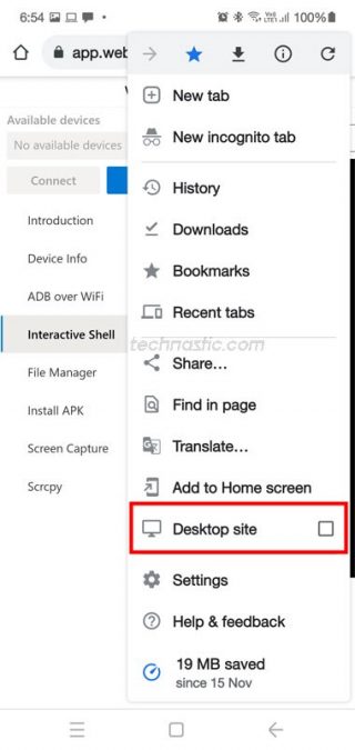 Run Adb Commands In Web Browser With Webadb Technastic