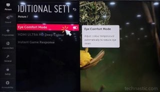 Turn on Blue Light Filter and Fix Blue Tint on LG TV - Technastic