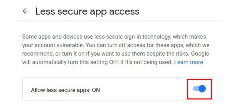 How to Allow Less Secure Apps to Sign in with Google Account - Technastic