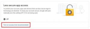How to Allow Less Secure Apps to Sign in with Google Account - Technastic