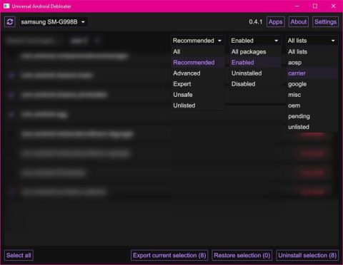 How to Use Universal Android Debloater to Uninstall System Apps