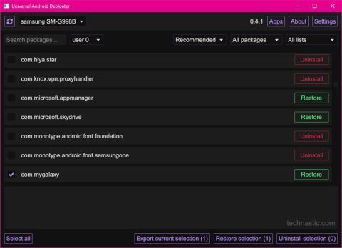 How to Use Universal Android Debloater to Uninstall System Apps