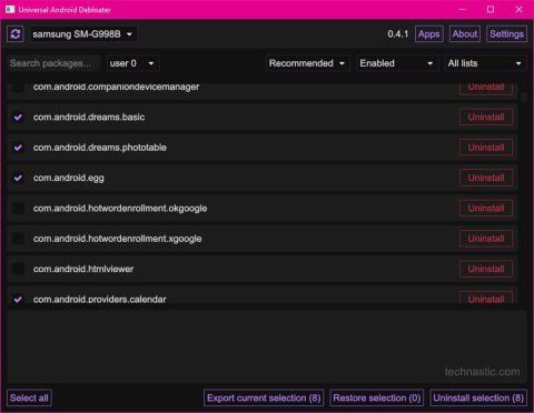 How to Use Universal Android Debloater to Uninstall System Apps