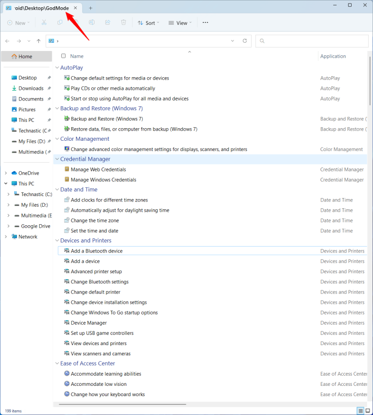 How to Enable God Mode Folder in Windows 11 & 10 - Technastic