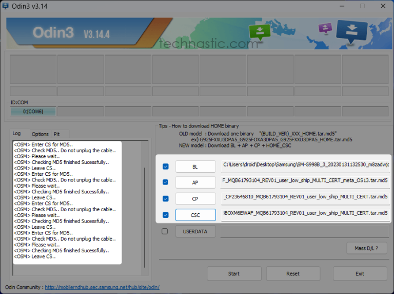 How to Use Odin to Flash Firmware on Samsung Devices - Technastic