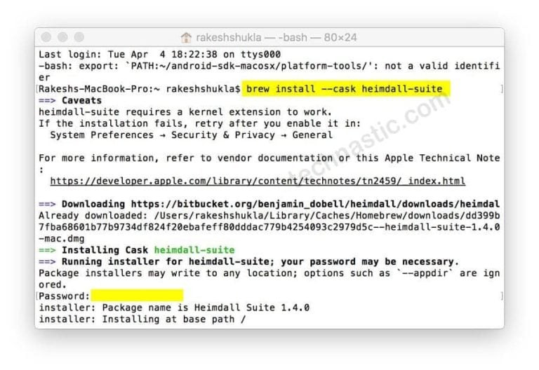 Flash Samsung Firmware with Heimdall & JOdin3 on Mac - Technastic