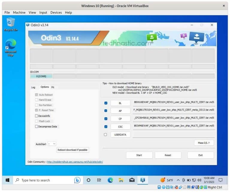 Use Samsung Odin on Linux via Windows VM [Tutorial] - Technastic