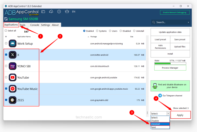 ADB AppControl - Debloat and Control Android Devices Remotely