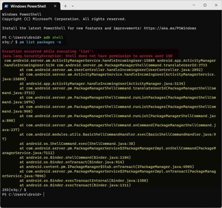 How to Fix User 150 Error While Using ADB on Samsung - Technastic