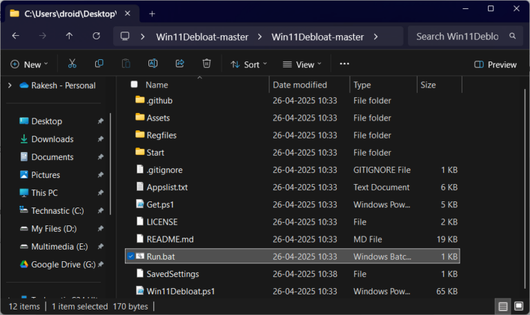 How to Debloat Windows 11 with Win11Debloat Script - Technastic